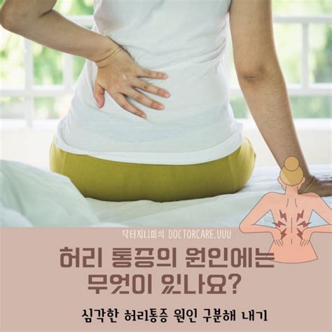 허리 통증의 원인에는 무엇이 있나요 1 심각한 허리 통증과 덜 심각한 허리 통증의 원인 네이버 블로그