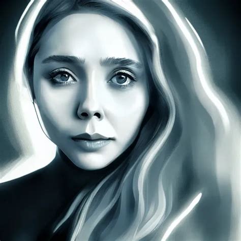 Elizabeth Olsen Laughing Sticker Illustration Vector Stable Diffusion Openart