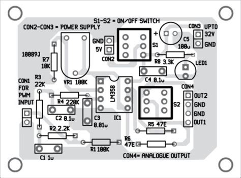 PWM To Analog Signal Converter Electronics Mini Project