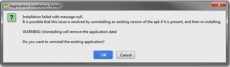 Solve Error Android Studio Installation Failed With Message Null Stack Overflow