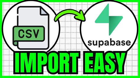 How To Import Csv To Supabase Quick And Easy 2025 Youtube