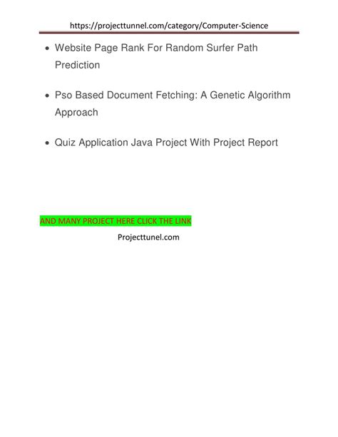 Ppt Final Year Projects For Cse Powerpoint Presentation Free