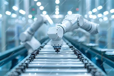 Premium Photo Image Of Advanced Automation Robotics In Semiconductor Production Emphasizing