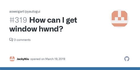 How Can I Get Window Hwnd Issue Asweigart Pyautogui GitHub