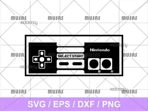 Nintendo NES Controller SVG Vectorency