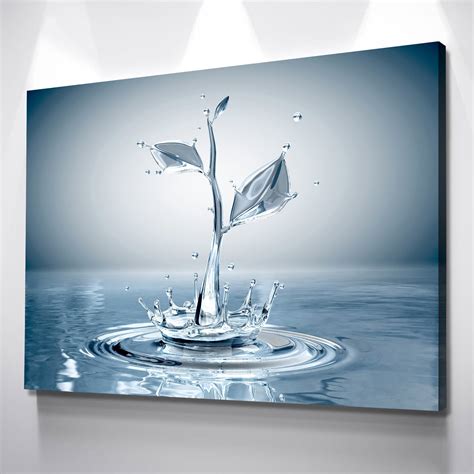 Leaf Splash Canvas Wall Art Leaf Splash Canvas Wall Art