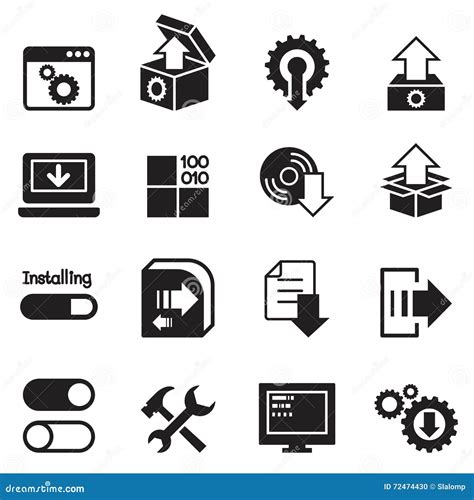 Setup Configuration Maintenance Icon Stock Illustration