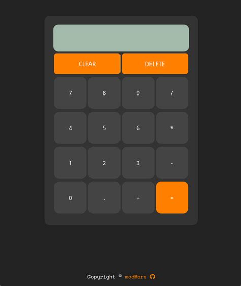 GitHub ModMars Calculator