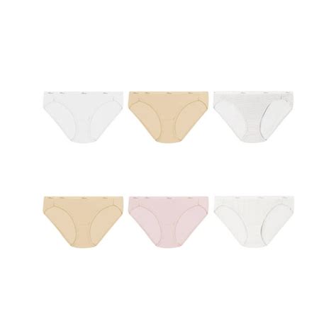 Hanes Womens Cotton Bikini Panties 6 Pack 5 Assorted Walmart Ca