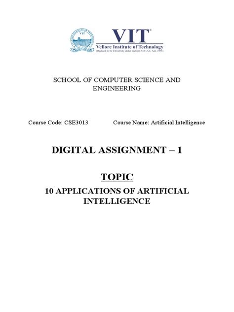 Digital Assignment 1 Pdf