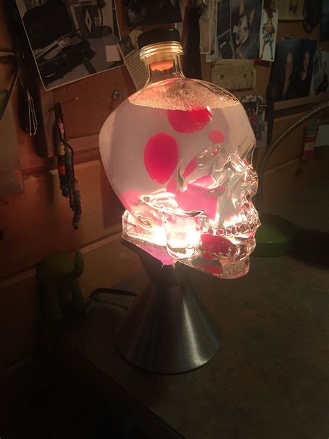 Crystal Head Vodka Skull Custom Lava Lamp Light 1 75 Liter Etsy