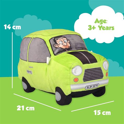 Mr Bean 1256 Musical Car Plush Soft Toy Sound Effects Ages 3