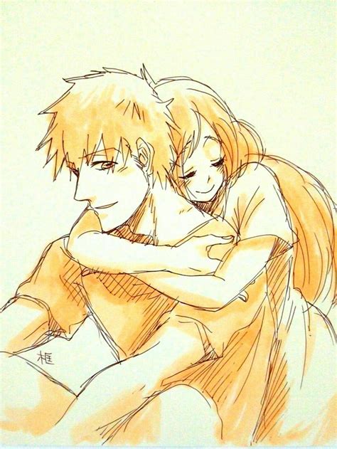 Orihime Inoue X Ichigo Kurosaki Bleach Anime Art Bleach Anime