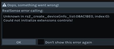 Error In RealSense Viewer Intel RealSense Help Center