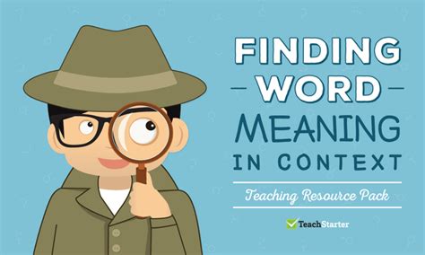 Finding Word Meaning In Context Text And Word Meaning Worksheet