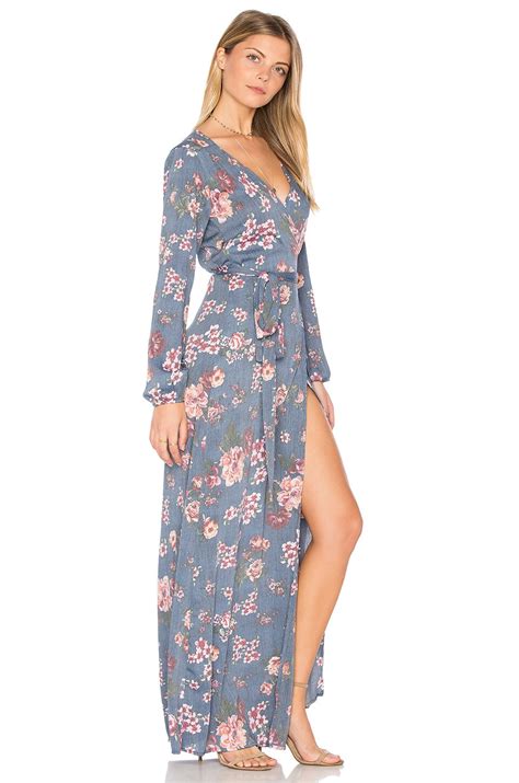 Stillwater High Slit Wrap Dress In Country Strong Revolve