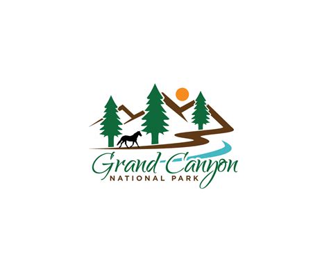Colorful Traditional Tourism Logo Design For Grand Canyon National