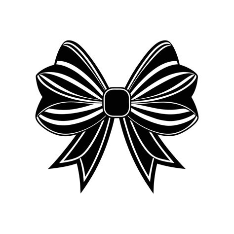 Elegant Bow Graphic A Beautifully Crafted Graphic Of An Elegant Bow