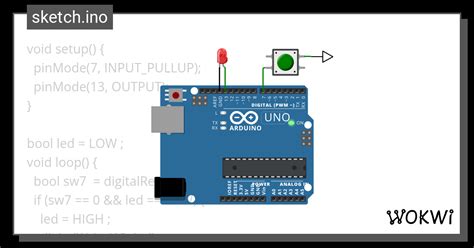On Off Switch V2 Wokwi Esp32 Stm32 Arduino Simulator