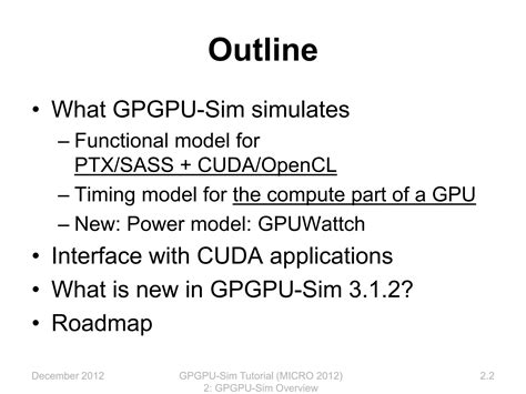 2 Gpgpu Sim Overviewpptx Computing Technology And Computing