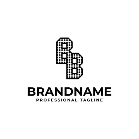 Letters Bb Dot Monogram Logo Suitable For Business With Bb Initials 39581399 Vector Art At Vecteezy