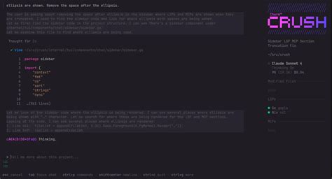 free command line ai agent for code generation crush