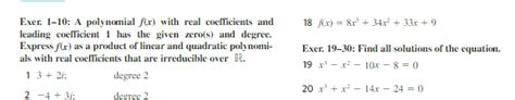 Solved 13 Find The Third Degree Polynomial Function Whose