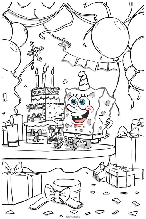 Bob Esponja Para Colorear E Imprimir
