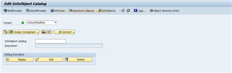 RSDIOBCM SAP Tcode Start InfoObject Catalog Editing