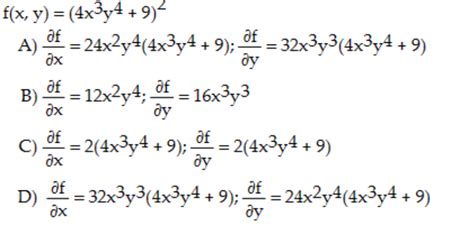 Find All The First Order Partial Derivatives For The Chegg