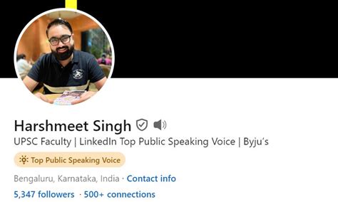 Harshmeet Singh On Linkedin Look Who Got A New Linkedin Badge Top Public Speaking Voice