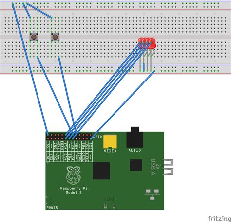 树莓派gpio口基于中断的跑马灯 Richard