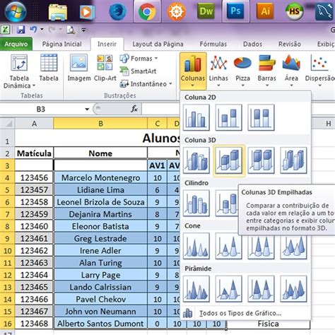 Como incluir gráficos e planilhas do Excel em documentos feitos no Word