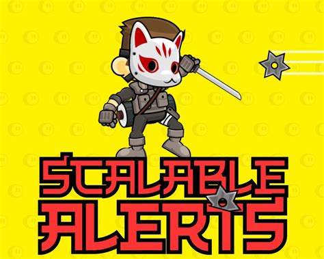 ninja scalable stream alerts for twitch animated anbu kitsune shinobi