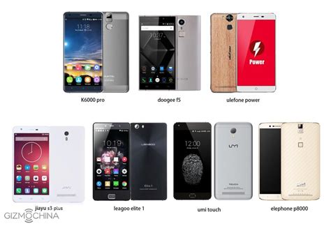 Top 7 Mid Range Chinese Smartphones Comparison Gizmochina