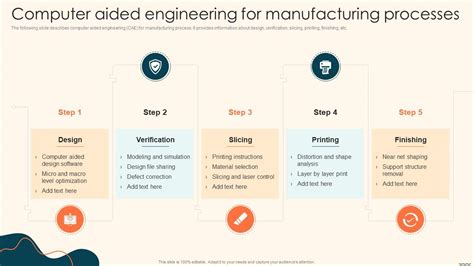 computer aided engineering for manufacturing processes deploying