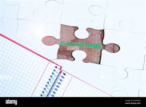 Conceptual Caption Cloud Software Word For Programs Used In Storing Accessing Data Over The