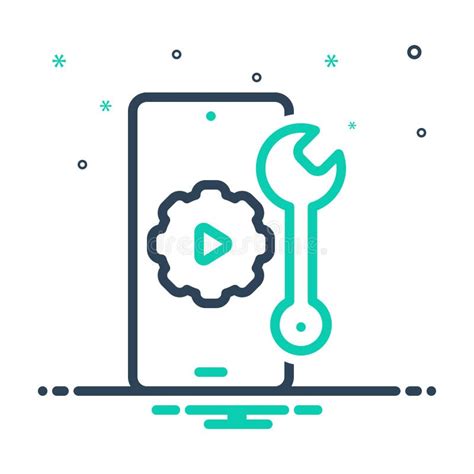 Mix Icon For Setup Gear And Setting Stock Vector Illustration Of Service Setting 271663454