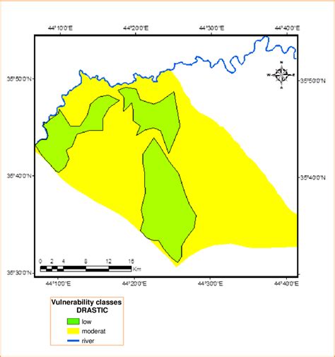 Groundwater Vulnerability Classes Drastic Model Download Scientific
