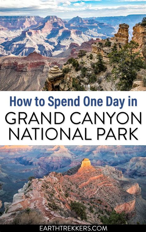 One Day In The Grand Canyon Itinerary Things To Do Map Photos