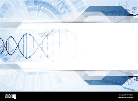 Science Template Dna Molecules Background Vector Illustration Stock