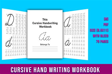 Cursive Handwriting Practice Interior Graphic By Themasruful Creative Fabrica
