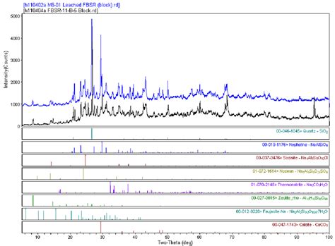 6 Patterns For Fbsr Leached And Unleached Intact Monolith Samples