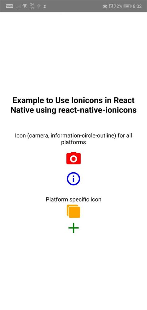Use Ionicons In React Native Using React Native Ionicons
