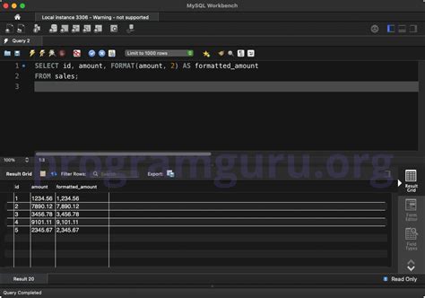 Mysql Format String Function