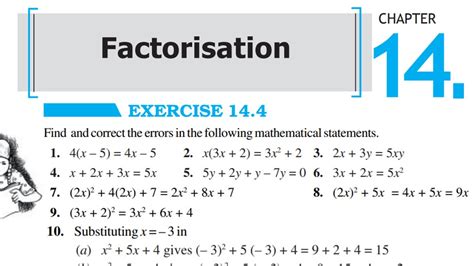 Ch 14 Factorisation Full Exercise 14 4 Class 8 Maths Rbse Cbse Ncert Youtube