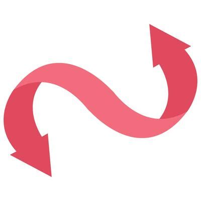 Curved Double Arrow Vector Art Icons And Graphics For Free Download