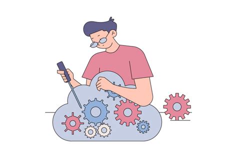 Best Premium Managing Synchronization Illustration Download In Png And Vector Format