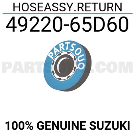 Hoseassyreturn 4922065d60 Suzuki Parts Partsouq