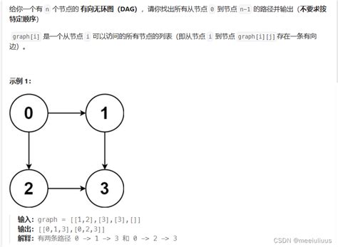 Leetcode797 所有可能的路径 Csdn博客